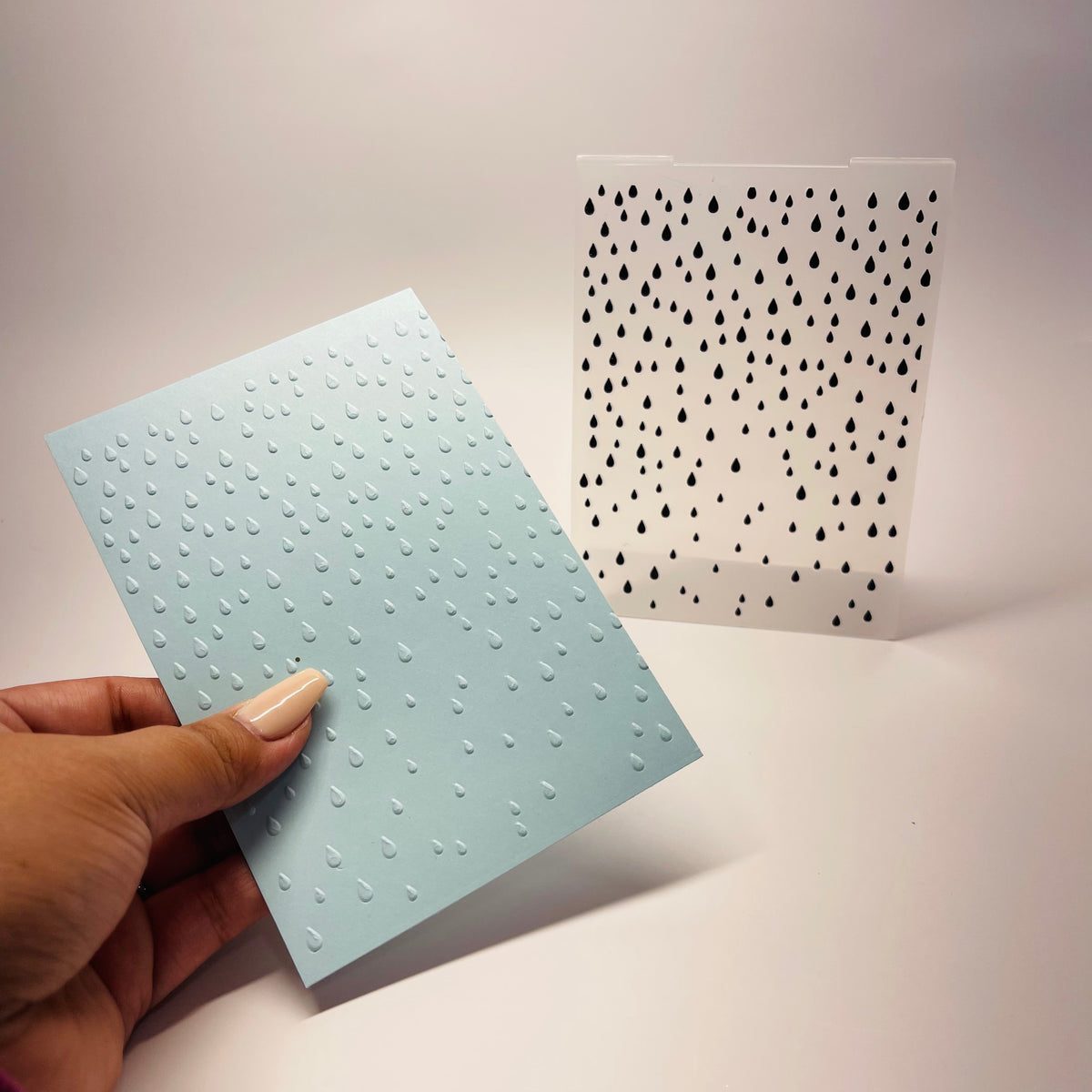 Raindrops Embossing Folder – Creations By Gabby