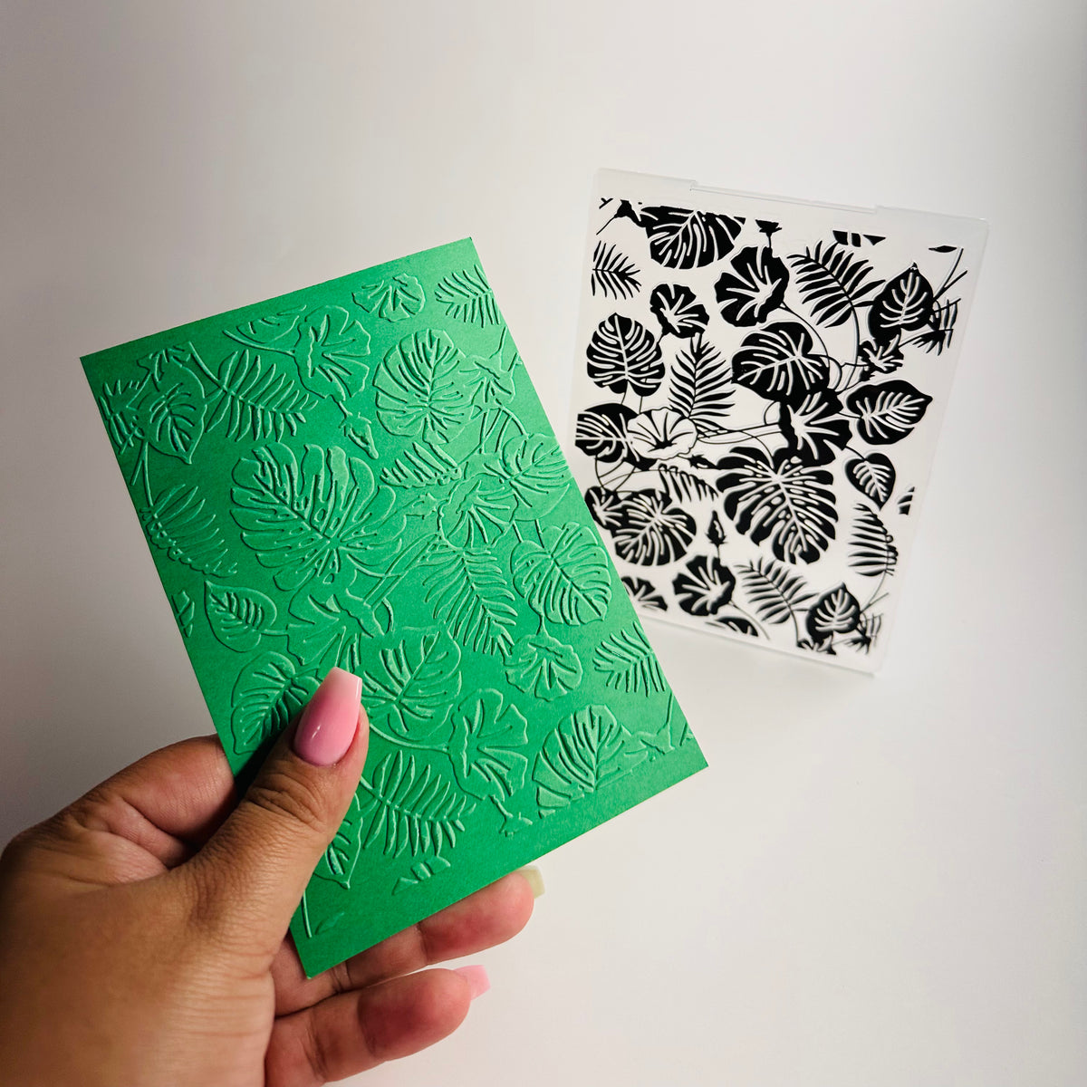 Tropical Leaves Embossing Embossing Folder – Creations By Gabby